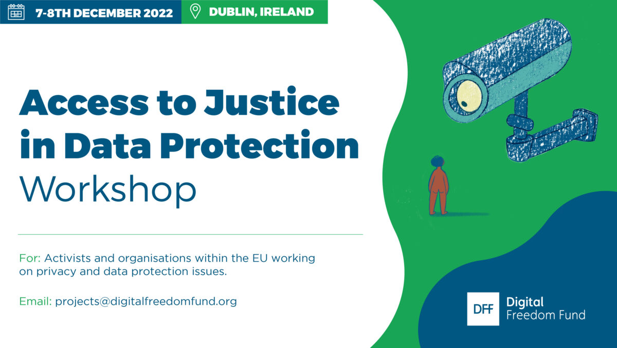 Access to Justice in Data Protection Workshop - DFF - European Digital ...