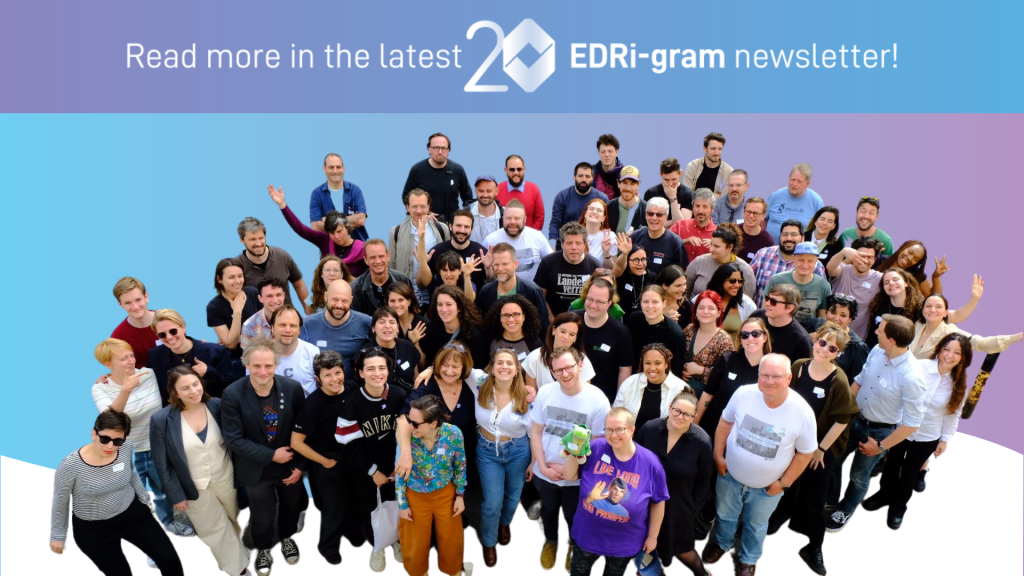 EDRi-gram, 31 May 2023 - European Digital Rights (EDRi)