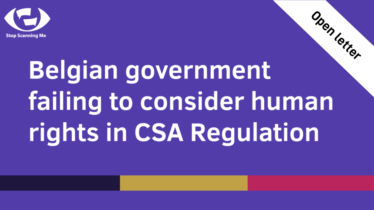 The Belgian government is failing to consider human rights in CSA ...