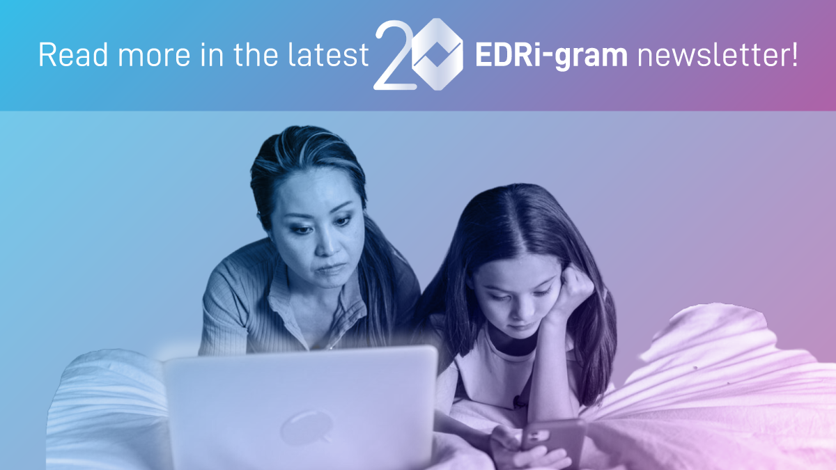 EDRi-gram, 12 July 2023 - European Digital Rights (EDRi)