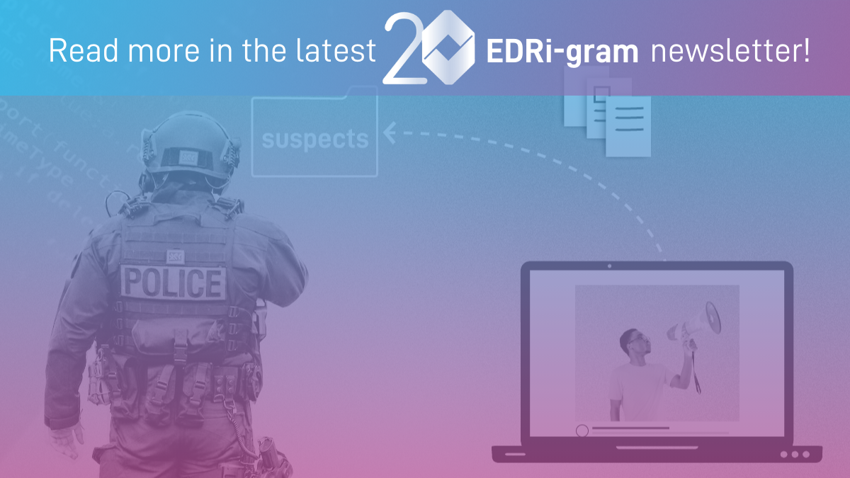 EDRi-gram, 27 September 2023 - European Digital Rights (EDRi)