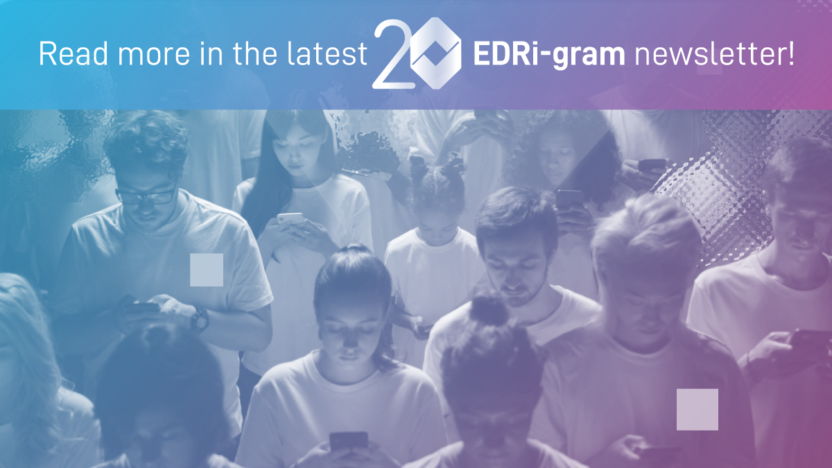 EDRi-gram, 13 September 2023 - European Digital Rights (EDRi)