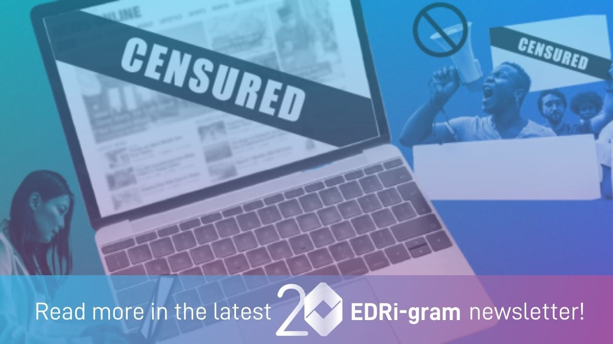 EDRi-gram, 23 November 2023 - European Digital Rights (EDRi)