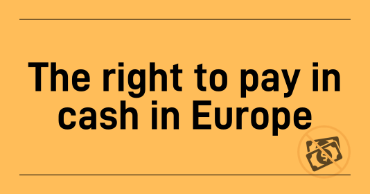 The right to pay in cash? - European Digital Rights (EDRi)