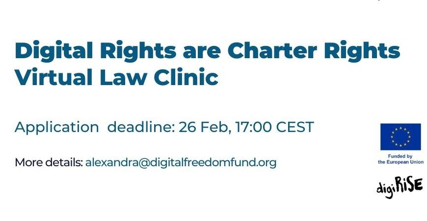 Digital rights virtual law clinic: litigation application - European ...