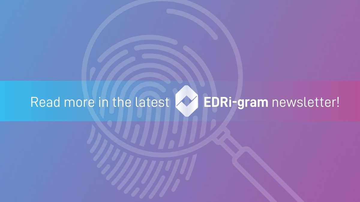 EDRi-gram, 3 April 2024 - European Digital Rights (EDRi)