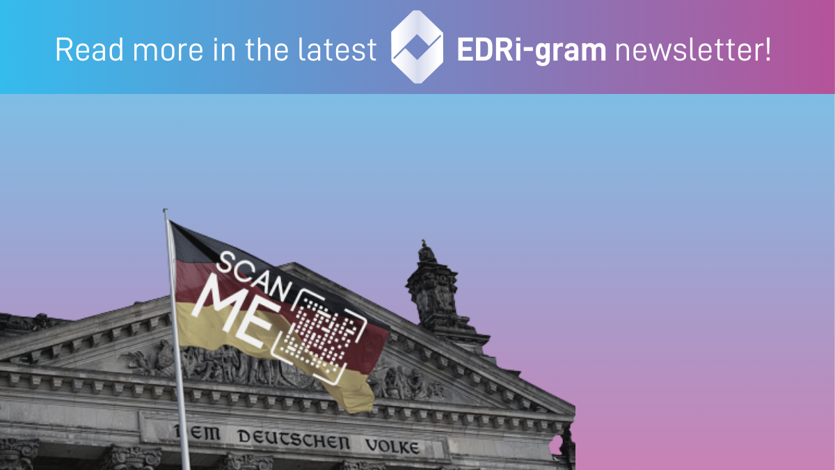 EDRi-gram, 20 November 2024 - European Digital Rights (EDRi)